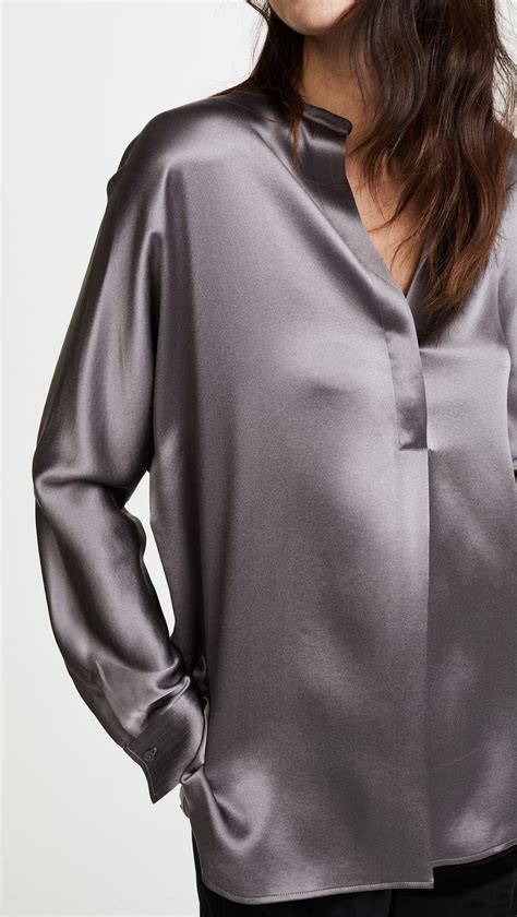 190 Best Grey Satin Blouse Images On Pinterest Casual Attire Casual