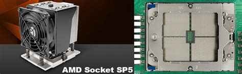 Silverstone Technology Xe04 Sp5 Black Fan Shroud 4u Server Workstation Cpu Cooler