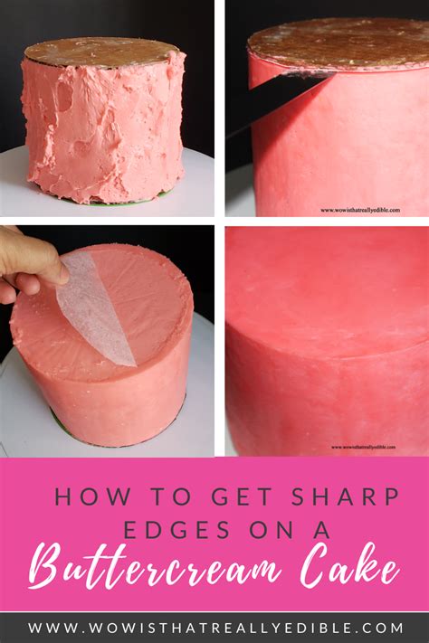 How To Frost A Cake With Sharp Edges Using Buttercream Wow Is That