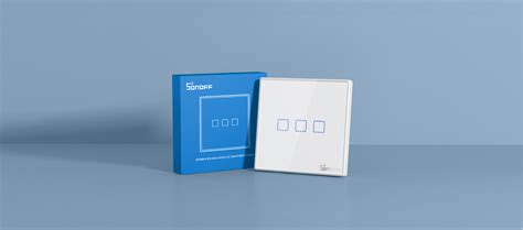 Купить Беспроводная панель Sonoff T2 433mhz Rf Remote Eu 1 Gang