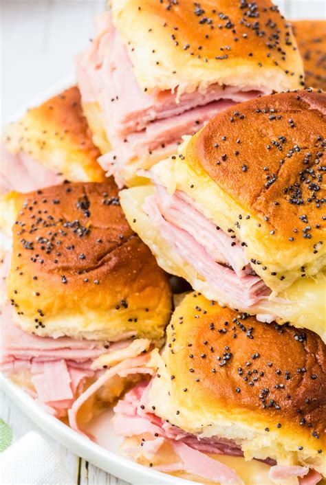Ham And Cheese Hawaiian Roll Sliders Wonkywonderful