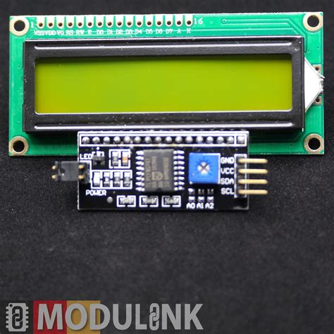 LCD 1602 Display grün SET mit I2C 16×2 Character HD44780 LCM1602 Modul ...
