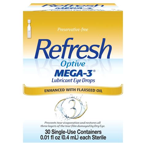 Refresh Optive Optive Mega 3 Lubricating Drops Shop Eye Wash At H E B