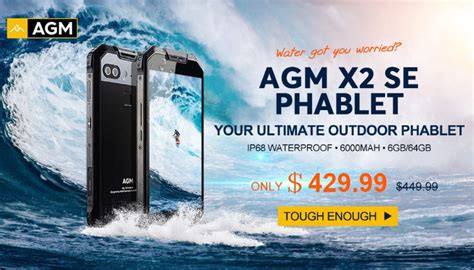 Buy AGM X2 SE 4G Phablet For Only 429 99 On GearBest Flash Sale To