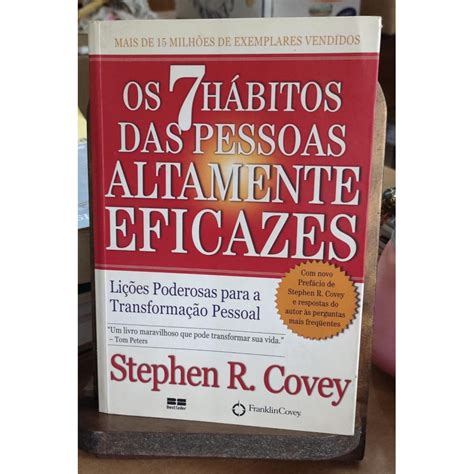 Os 7 Hábitos Das Pessoas Altamente Eficazes Stephen R Covey Shopee