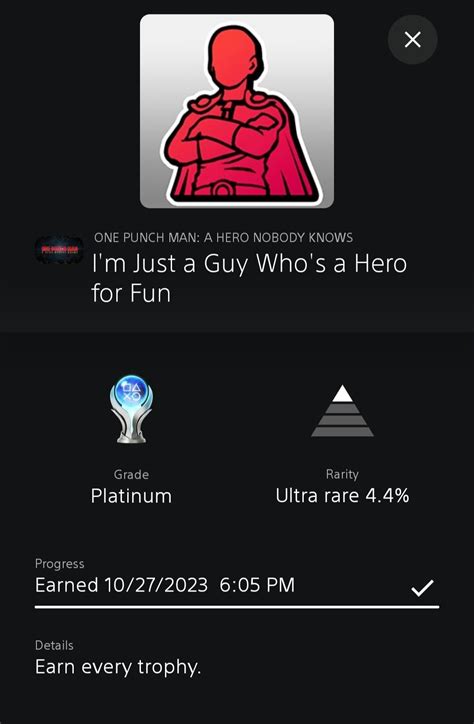 One PUNCH MAN A HERO NOBODY KNOWS It S Was Average R Trophies