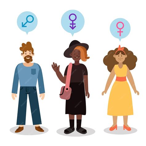 Concepto De Identidad De Género Vector Gratis