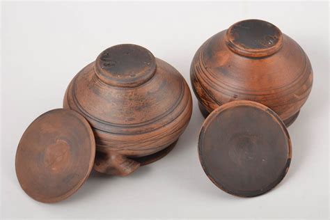 Cazuelas De Barro Hechas A Mano Vajilla De Barro Artesanal Utensilios De Cocina BUY