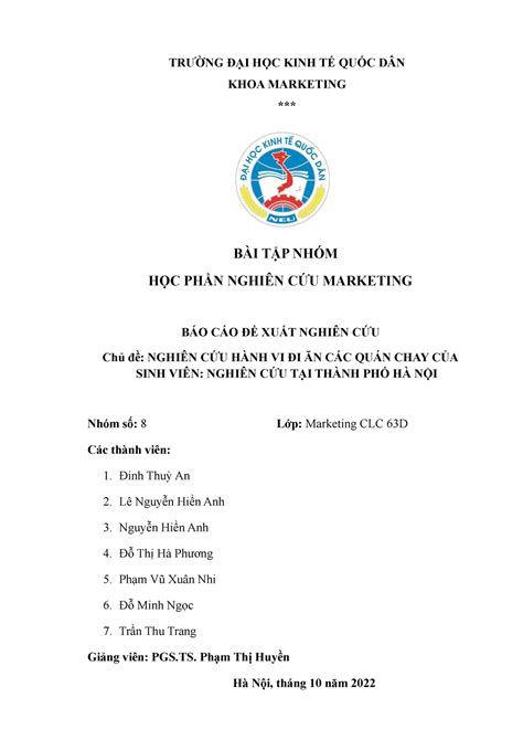 Nh M Xu T Nghi N C U Marketing Tr Ng I H C Kinh T Qu C D N