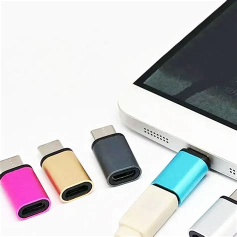 Type C адаптер Usb C к Micro Usb кабель из сплава Micro Usb штекер к Type C Женский адаптер