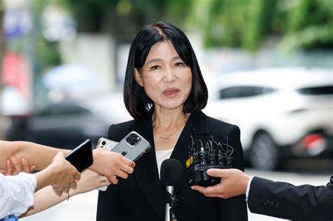 [포토] 후보 내정 입장 밝히는 이진숙 방송통신위원장 후보자