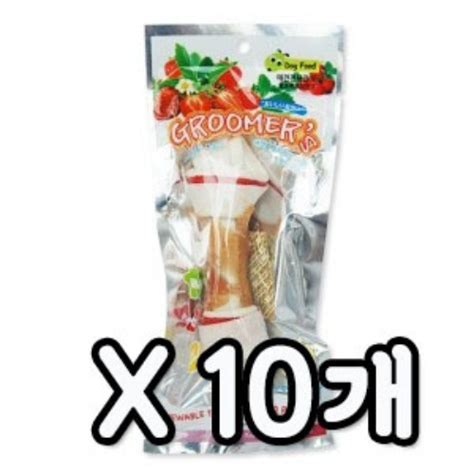 그루머스 치킨 우유껌 1p X 10 쿠즈펫