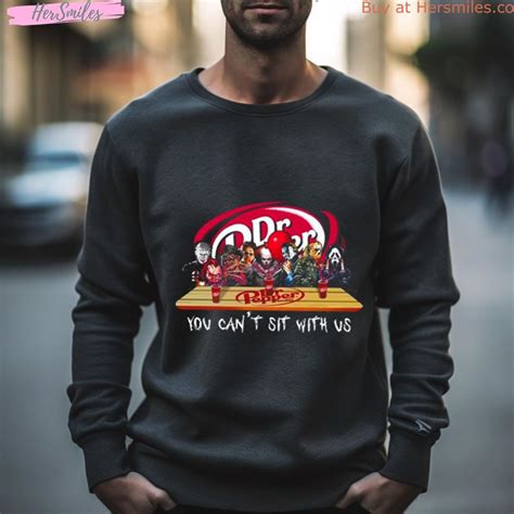 Dr Pepper Horror Movie Characters You Cant Sit With Us Shirt Hersmiles