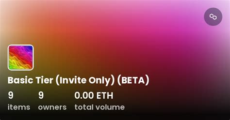 Basic Tier Invite Only Beta Collection Opensea