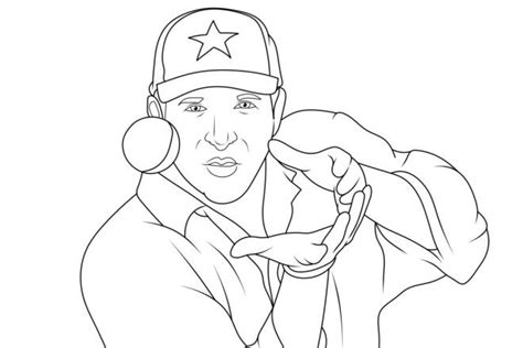 coloriage wassim akram cricket dessin gratuit à imprimer