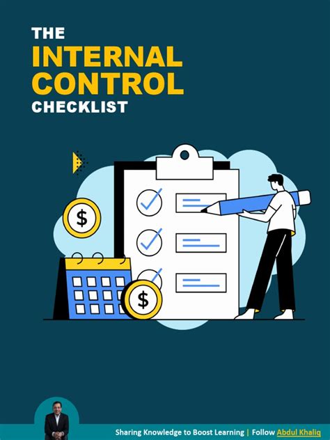 the internal control checklist pdf taxes internal control