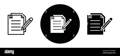 Business Proposal Icon Black Line Art Vector In Black And White Outline Set Collection Sign