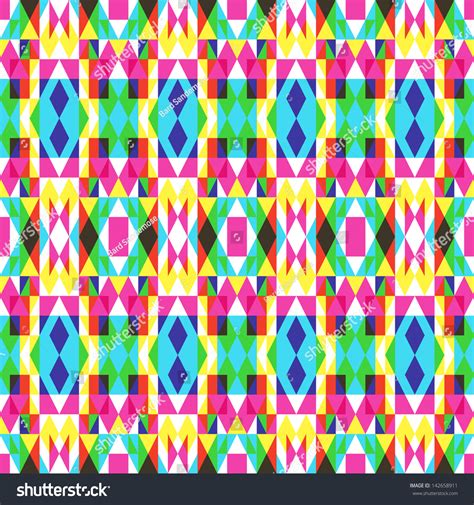 Colorful Symmetrical Pattern Stock Vector Illustration 142658911 Shutterstock