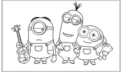 Minions Para Colorear Bob Stuart Y Kevin Dibujos De