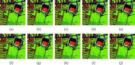 classification maps of different methods with svmck on the urban data