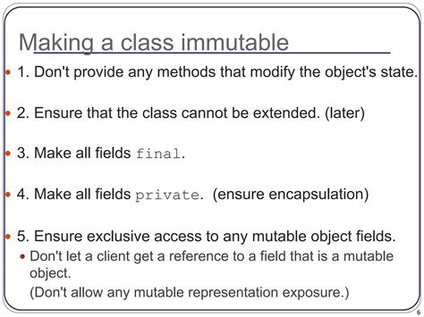 Immutable Classes Updatedppt