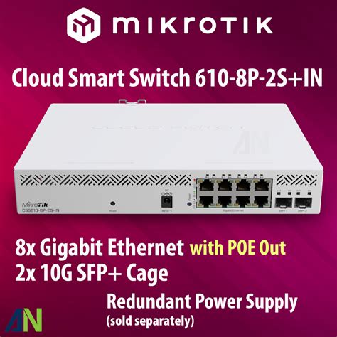 Mikrotik Poe Switch Css610 8p 2sin 8 Port Gigabit Ethernet With Poe