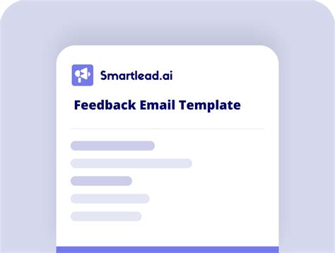 Feedback Email Template That Helps You Receive Feedback