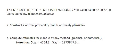 Solved 4 Chapter 4 Exercise 92 Note The Table Of N01