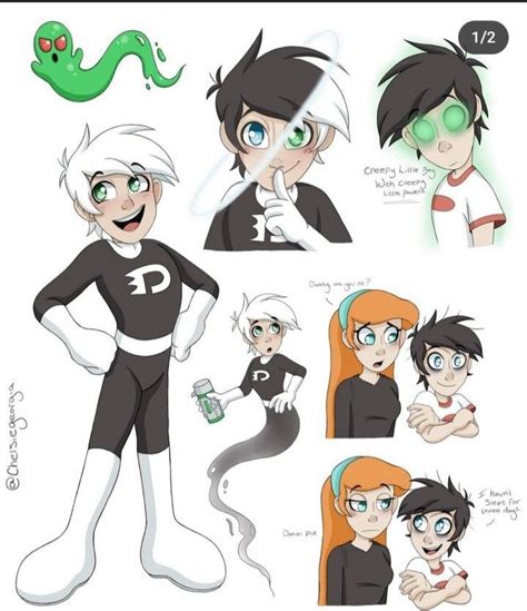 Пин от пользователя Raíssa Tajra на доске Danny Phantom Иллюстрации карт Призрак Фандом