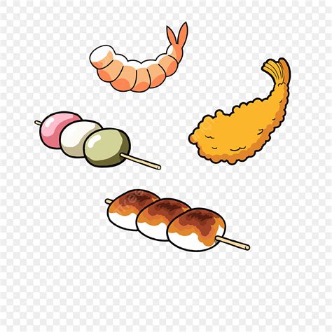日本料理組合元素 擱淺 插圖 日本素材圖案，psd和png圖片免費下載