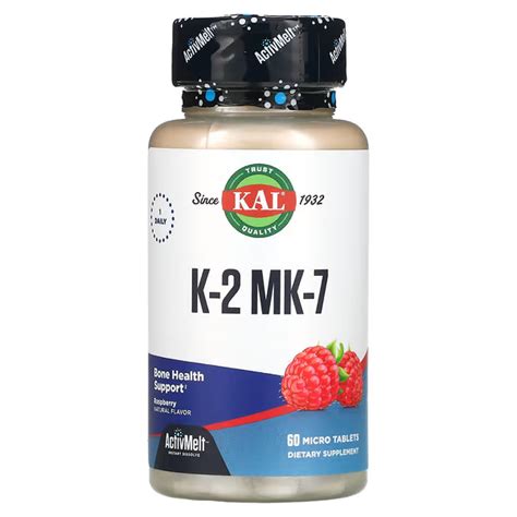 ᐉ Витамин K-2 MK-7 KAL поддержка костей малина 60 таблеток • Купить в ...