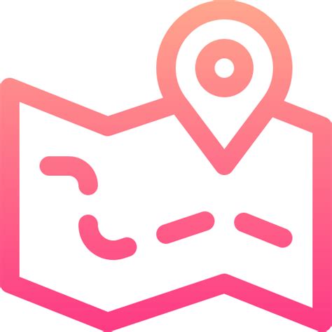 Map Basic Gradient Lineal Color Icon