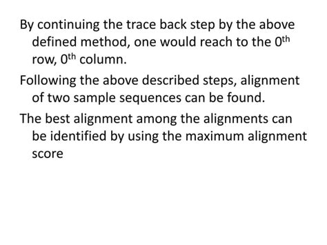 Global And Local Alignment Algorithms Pptx