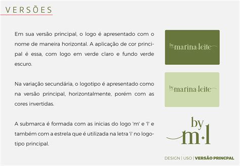 Identidade Visual By Marina Leite Behance