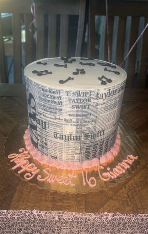 Reputation Taylor Swift Birthday Cake
