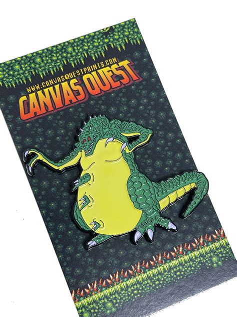 Super Metroid For Snes Kraid 2 Enamel Pin And Magnet Etsy