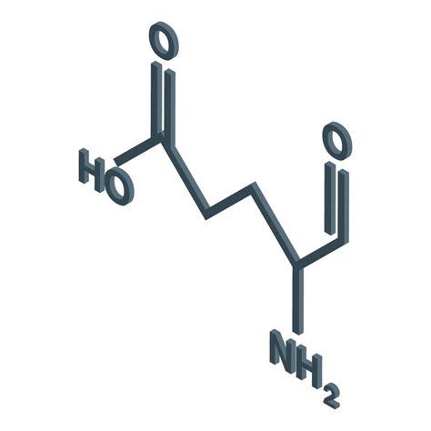 Glutamic Acid Molecule Structure Depicting Chemical Bonds 49524976