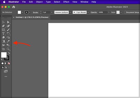 Illustrator 일러스트레이터 기초 강좌 왼쪽 툴바toolbar 사라졌을때없어졌을 때