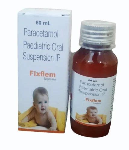 60ml Fixflem Paracetamol Suspension Ip At Best Price In Panchkula