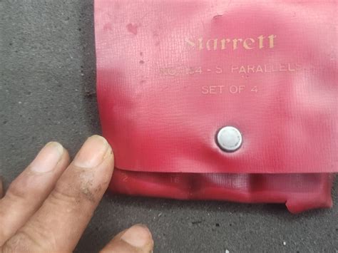 Starrett S 154 S Adjustable Parallel Set 4 Pieces Range 3 8 To 1 5