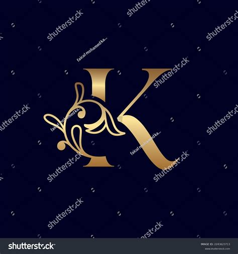 Elegant Gold Royal Beauty Logo Letter Stock Vector Royalty Free Shutterstock