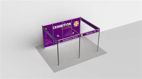 Premium PSD Shell Scheme Exhibition Booth Mockup