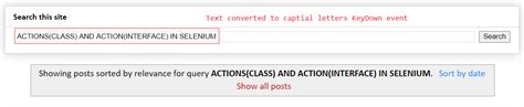 Actionsclass And Actioninterface In Selenium Demonstration Of