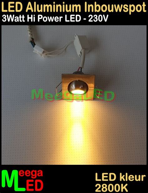 Led Inbouwspot Set Mini V W Ww Vierkant S Dimbaar