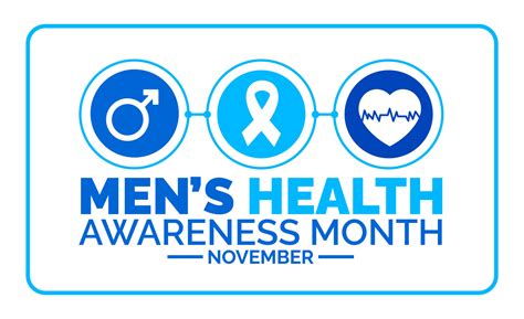 November Is Mens Health Awareness Month Background Template Holiday