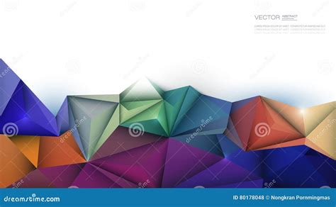 3d Geometric Polygon Triangle Pattern Shape Stock Vector Illustration Of Futuristic Banner