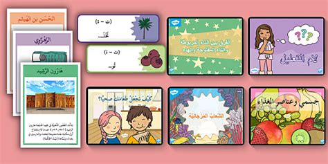 مراجعة اللغة العربية للصف الثالث الابتدائي