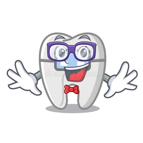Geek Braces Isolated With In The Cartoon Stock Vector Illustration Of Genius Dentistry 150550173