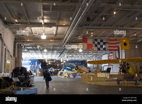 Us Navy Aircraft Carrier Uss Lexington Now A Floating Museum Anchored