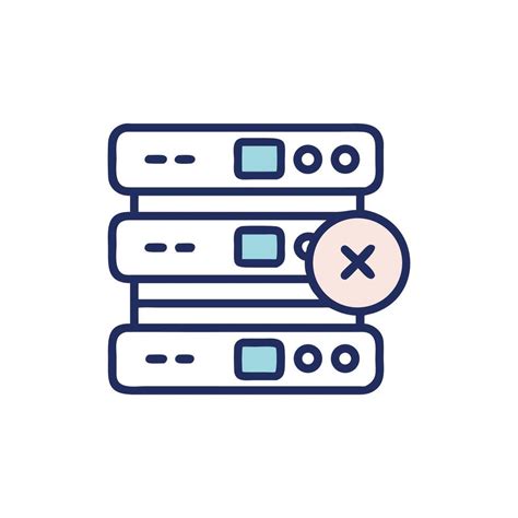 Data Servers Error Or Malfunction Icon Graphic Representation 65411993